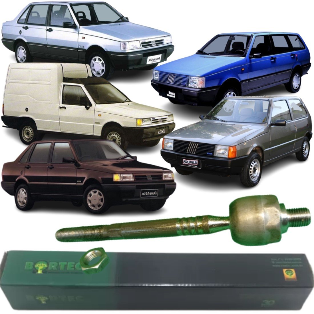 Barra Axial Bortec Fiat Uno Premio Elba Fiorino Duna 91 A 13 - Marques ...