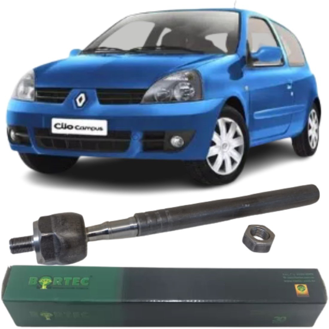 Barra Axial Marca Bortec Para Renault Clio 1.6 1994 - Marques Auto Peças